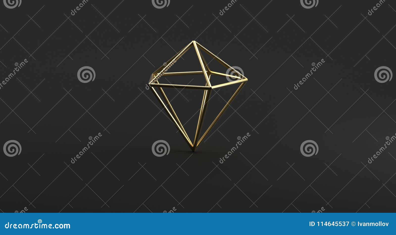 Realistic Looking Mesh Prism Stock Illustration - Illustration of ...