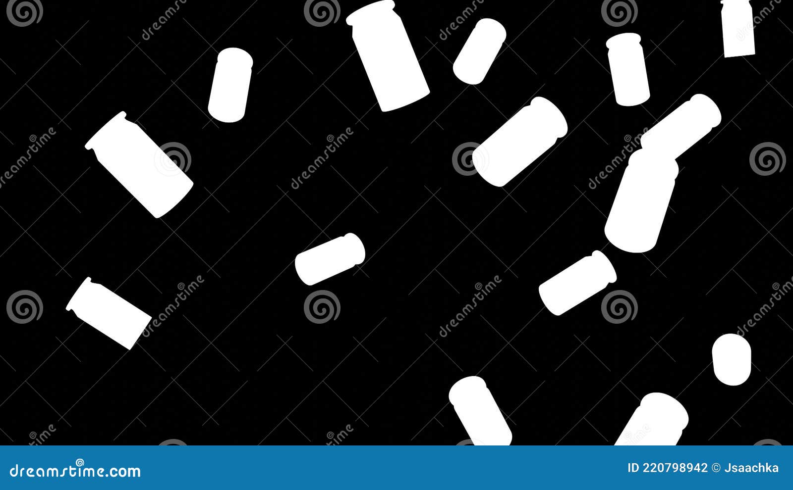 Hand Gun 9 Mm Shells Falling Down Looping 3D Animation with Alpha Matte ...