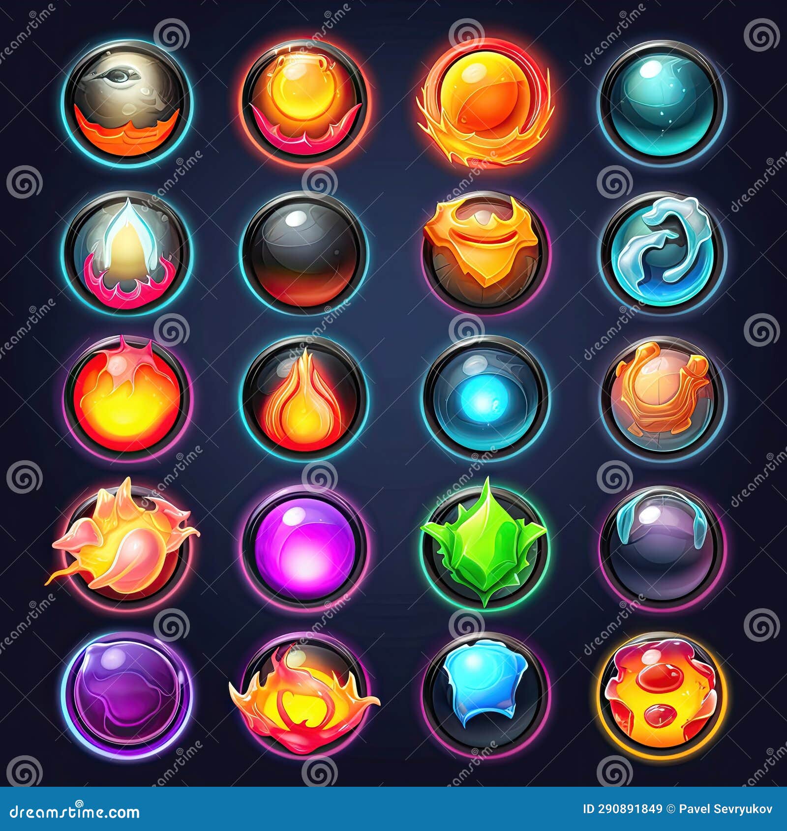 Realistic Magic Sphere Game Ai Generated Stock Image - Image of ...