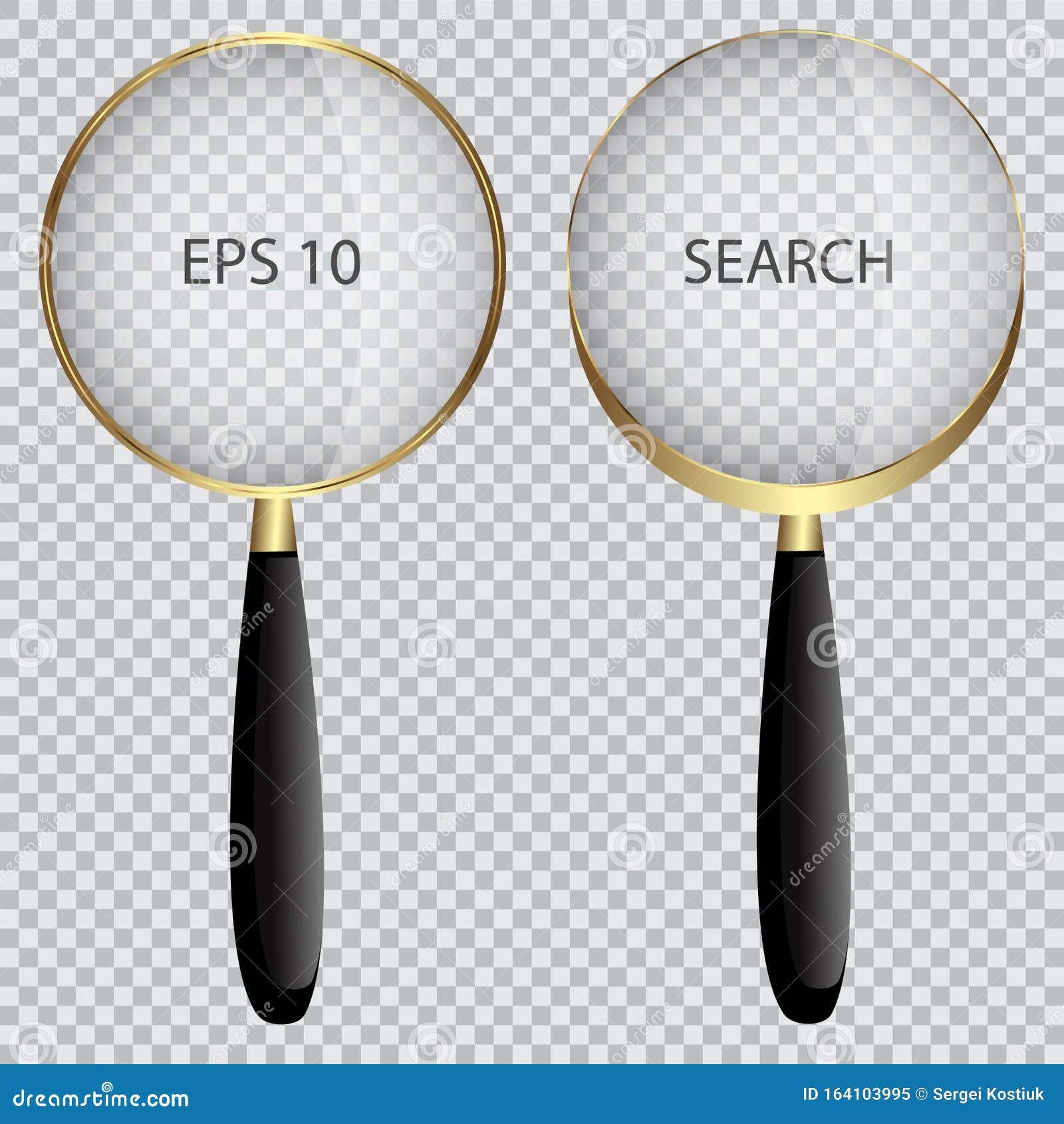 Realistic Magnifier. Isolated Vector Illustration Stock Vector ...