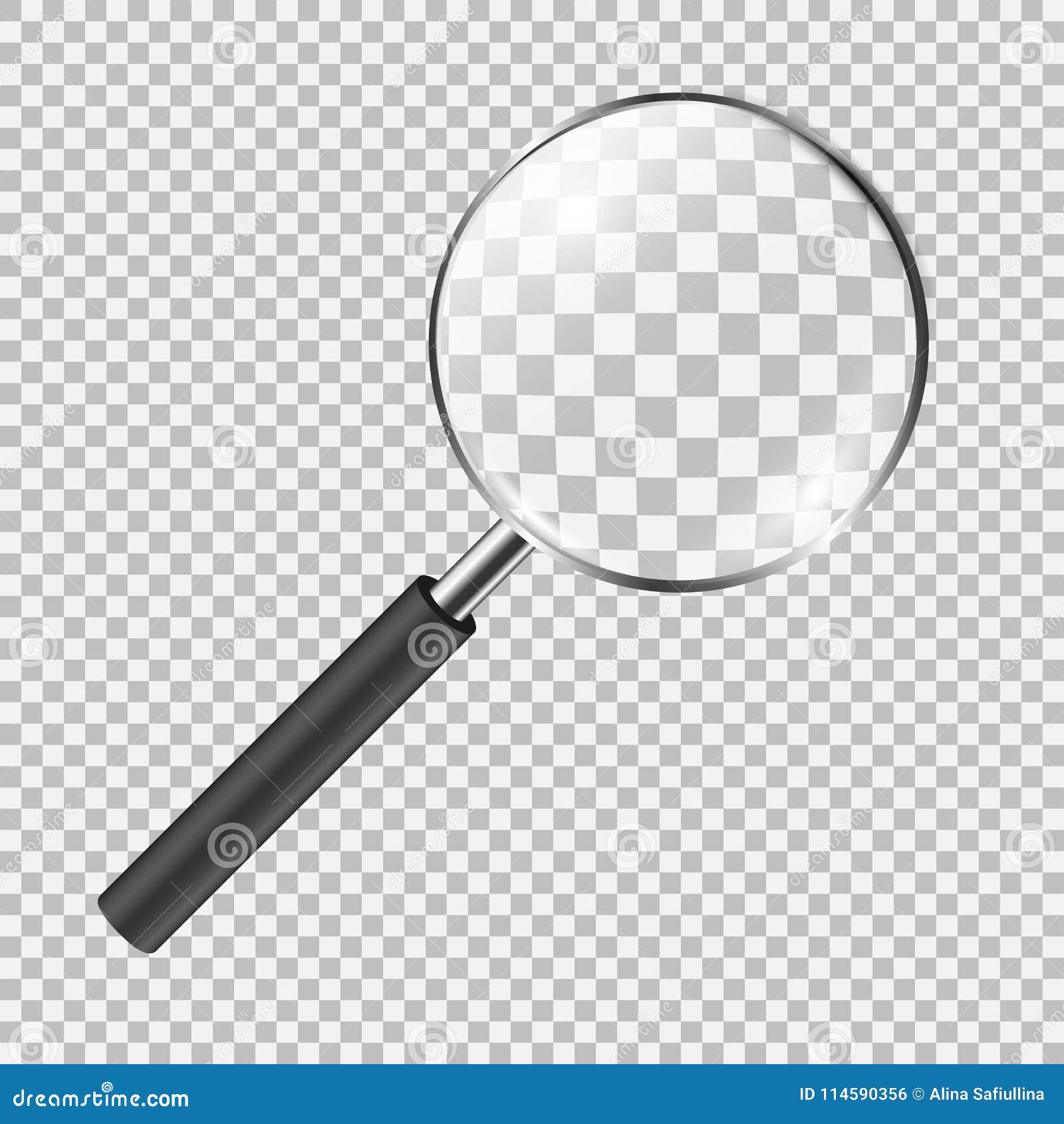 Realistic magnifying glass stock vector. Illustration of discovery ...
