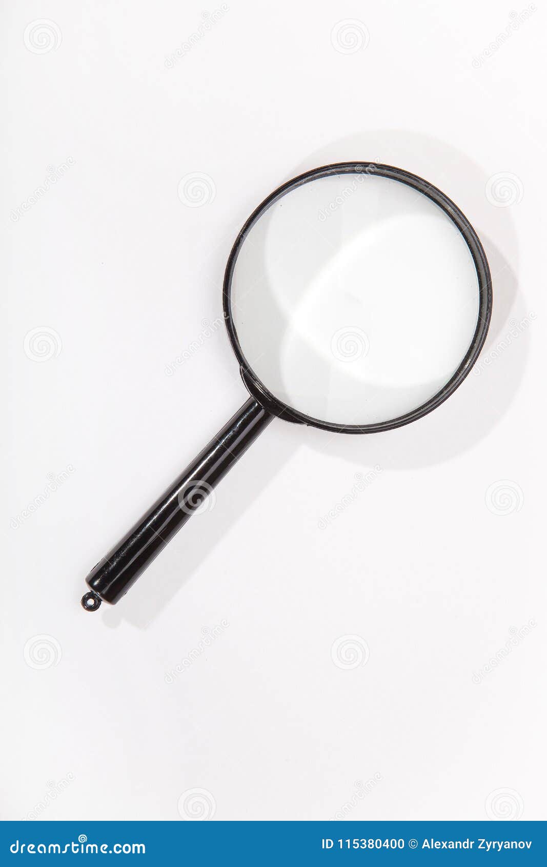 Realistic magnifying glass stock photo. Image of magnifier - 115380400