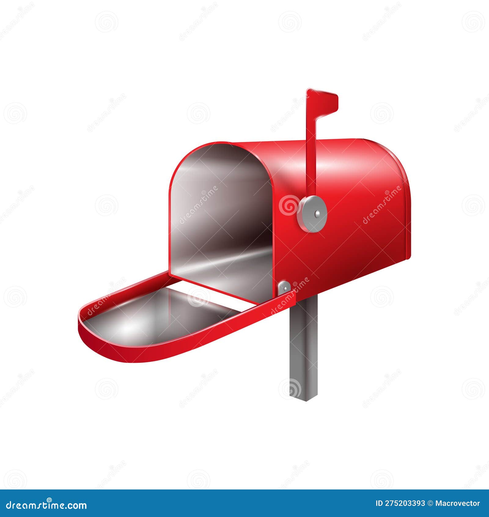 Realistic Mailbox Illustration Stock Vector - Illustration of delivery ...