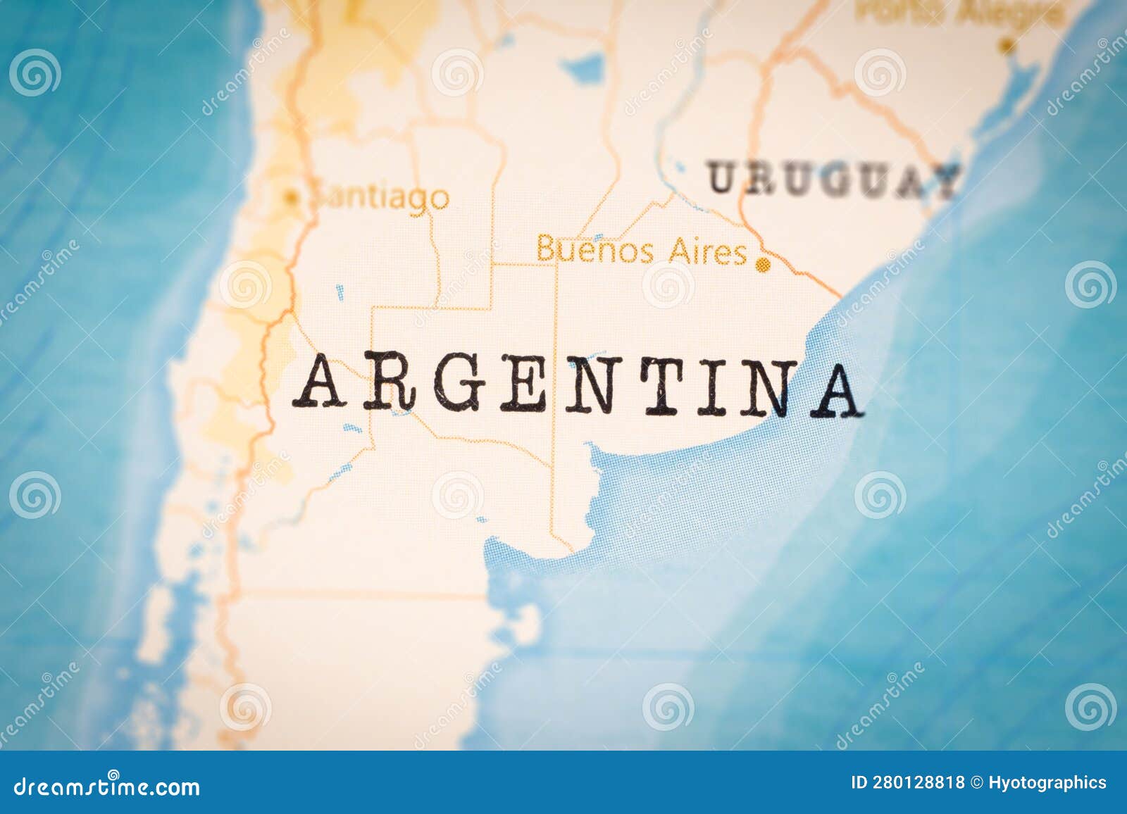 The Realistic Map of Argentina. Stock Photo - Image of crisis, holiday ...