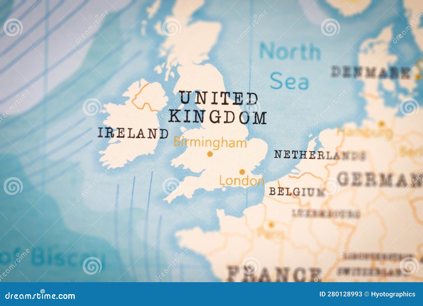The Realistic Map of Birmingham. Stock Image - Image of business ...