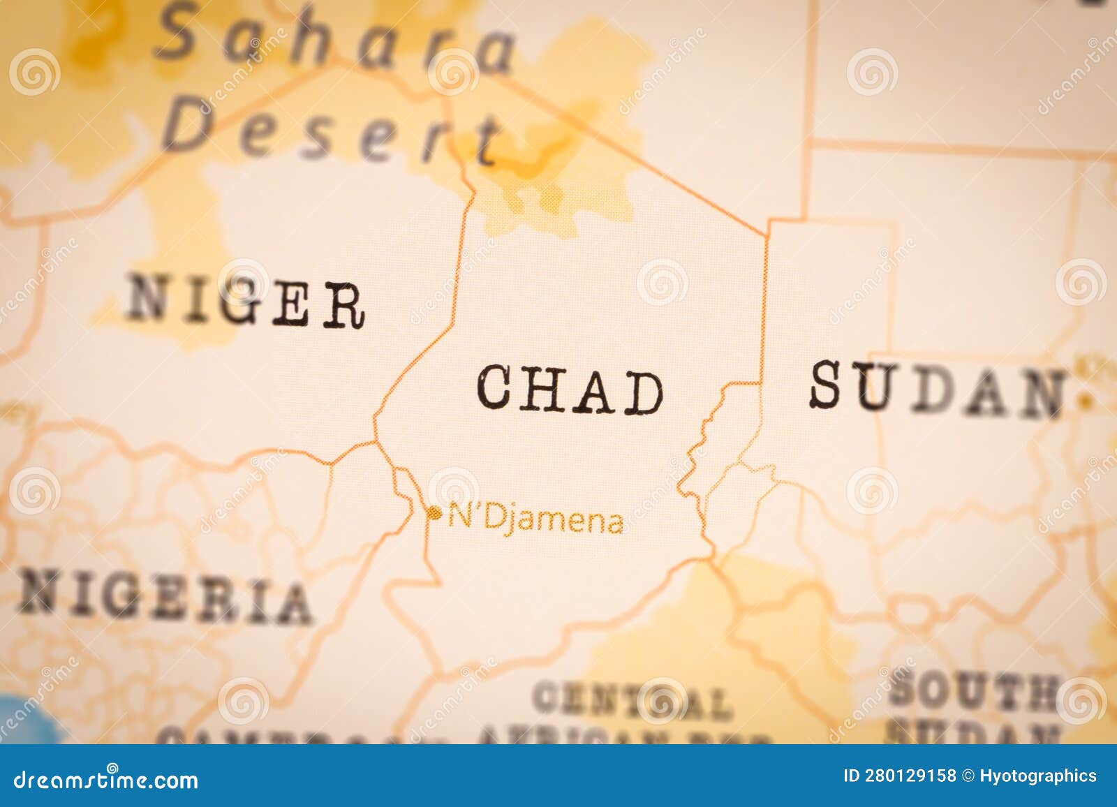 chad world map