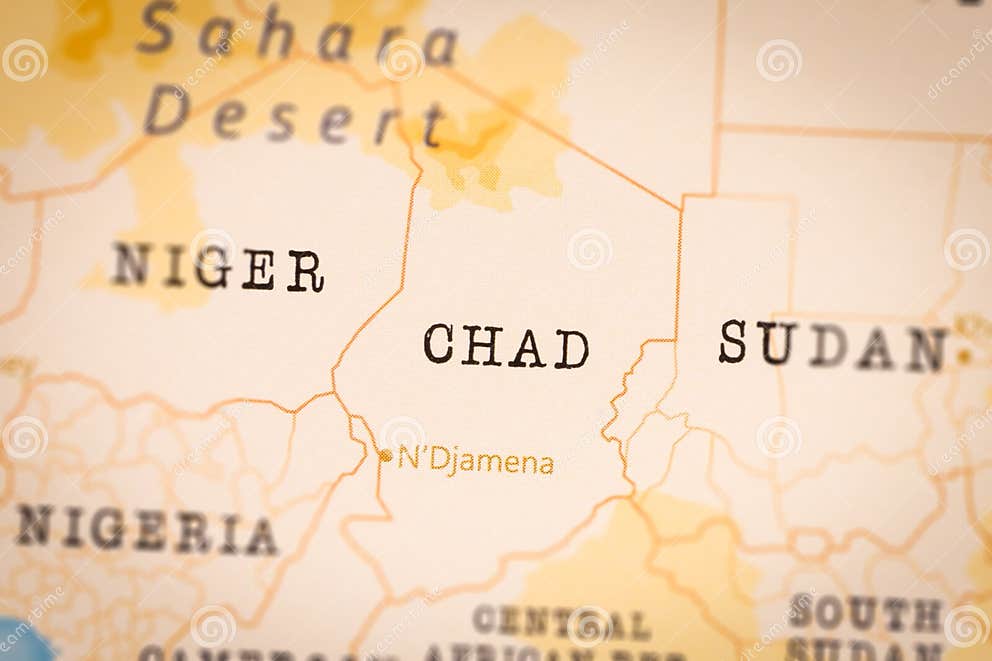 The Realistic Map of Chad. stock photo. Image of realistic - 280129158