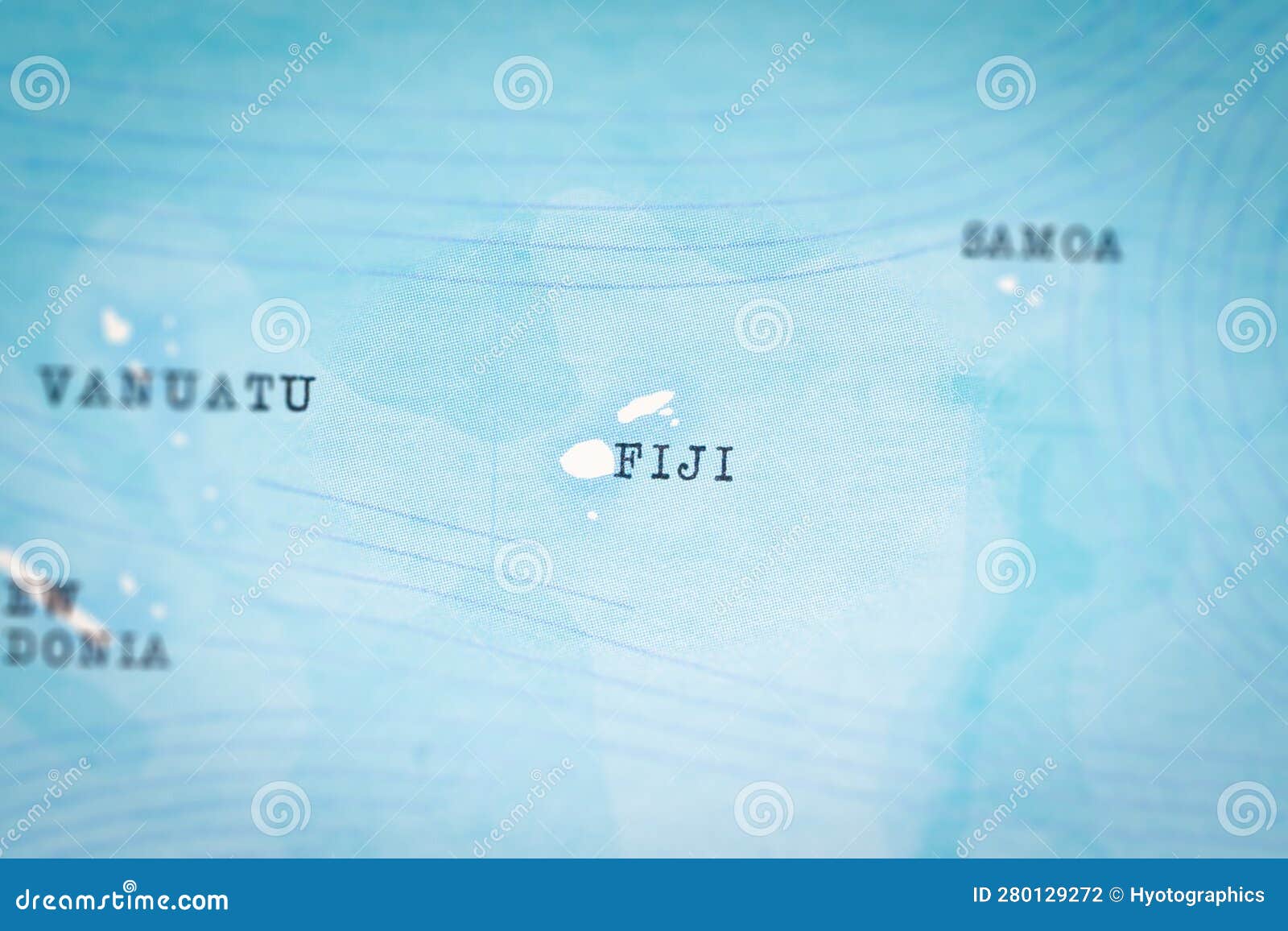 The Realistic Map of Fiji. stock photo. Image of global - 280129272