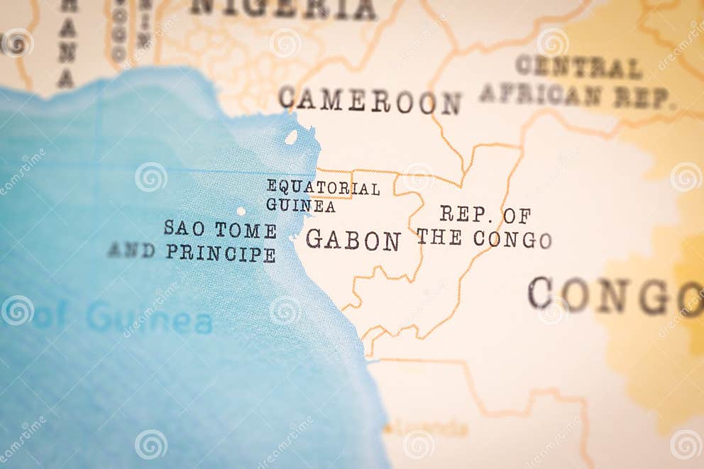 The Realistic Map of Gabon. Stock Image - Image of event, international ...