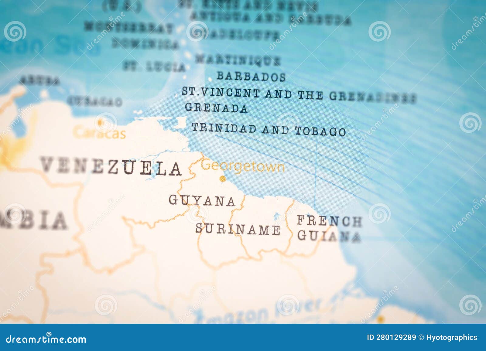 The Realistic Map of Georgetown. Stock Image - Image of globe, tourism ...