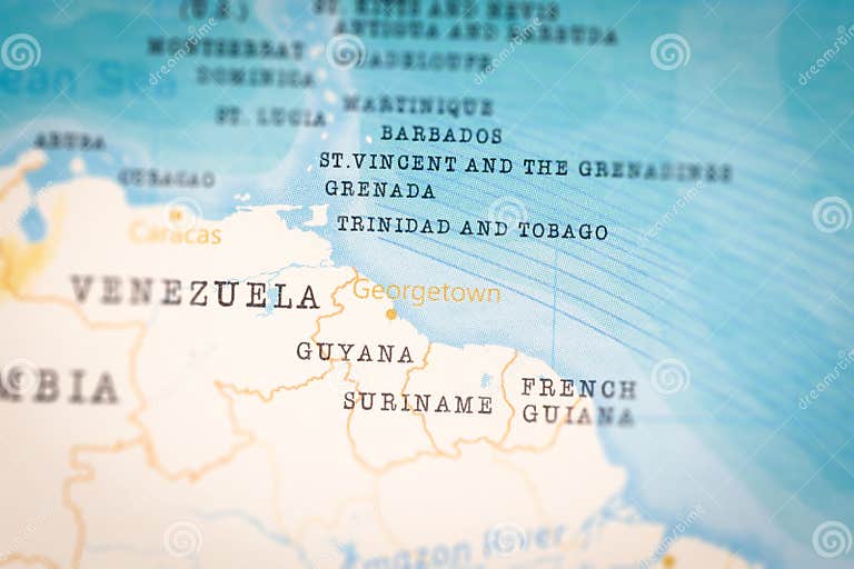 The Realistic Map of Georgetown. Stock Image - Image of globe, tourism ...