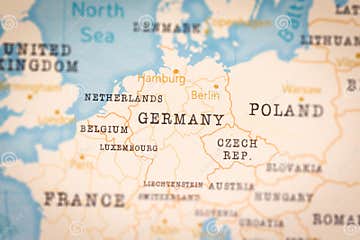 The Realistic Map of Germany. Stock Image - Image of holiday, history ...