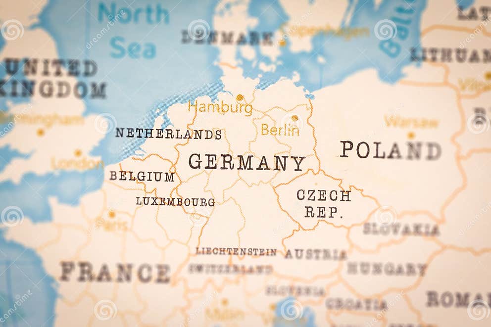 The Realistic Map of Germany. Stock Image - Image of holiday, history ...