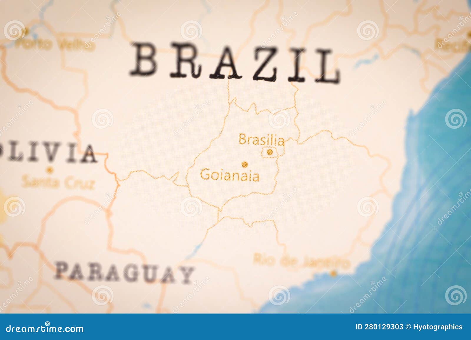 The Realistic Map of Goiania. Stock Image - Image of culture, realistic ...