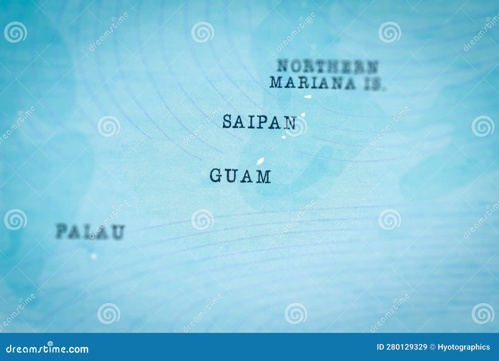The Realistic Map of Guam. stock image. Image of holiday - 280129329