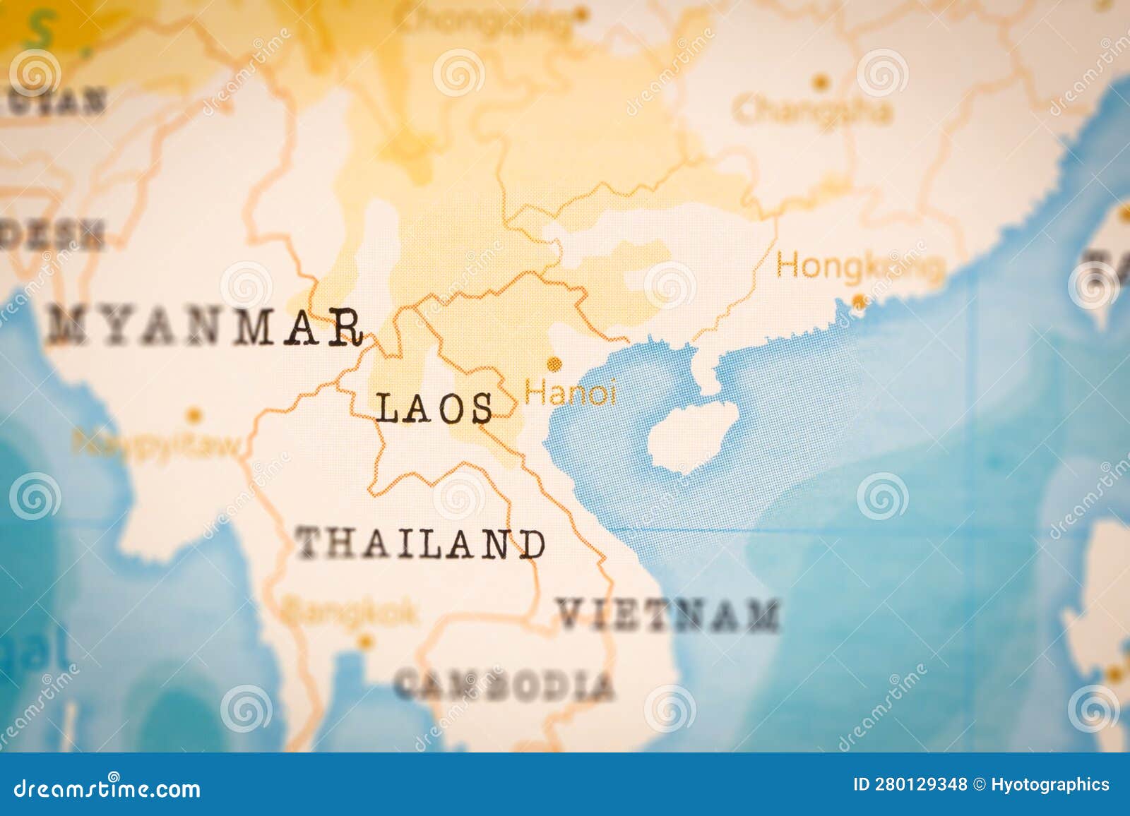 The Realistic Map of Hanoi. Stock Photo - Image of national, crisis ...