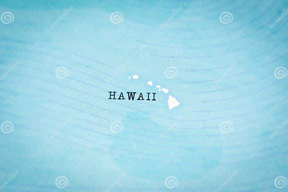 The Realistic Map of Hawaii. Stock Photo - Image of economy, crisis ...