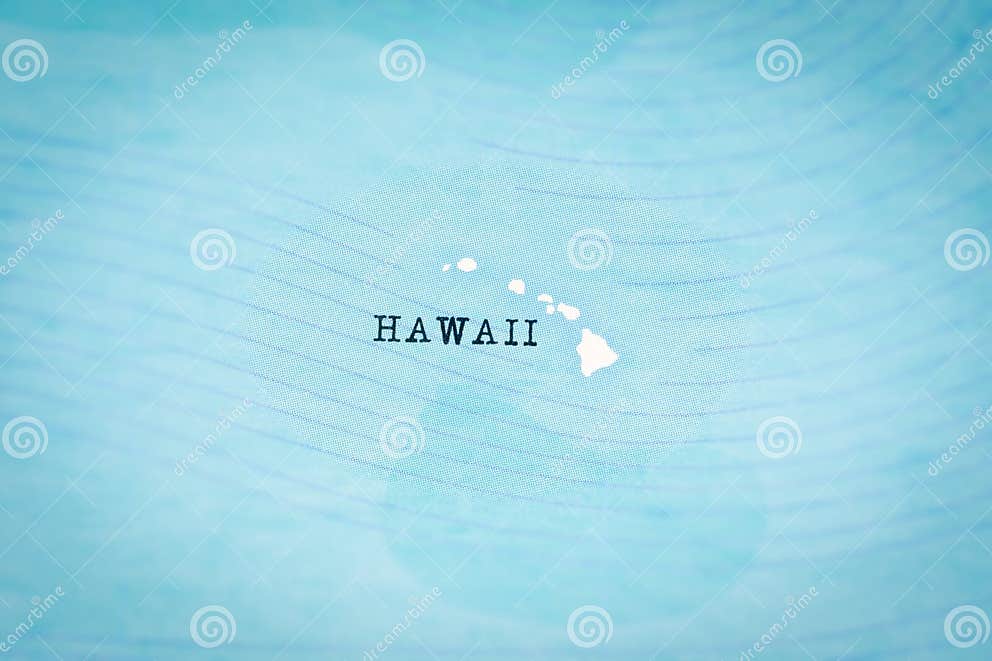 The Realistic Map of Hawaii. Stock Photo - Image of economy, crisis ...