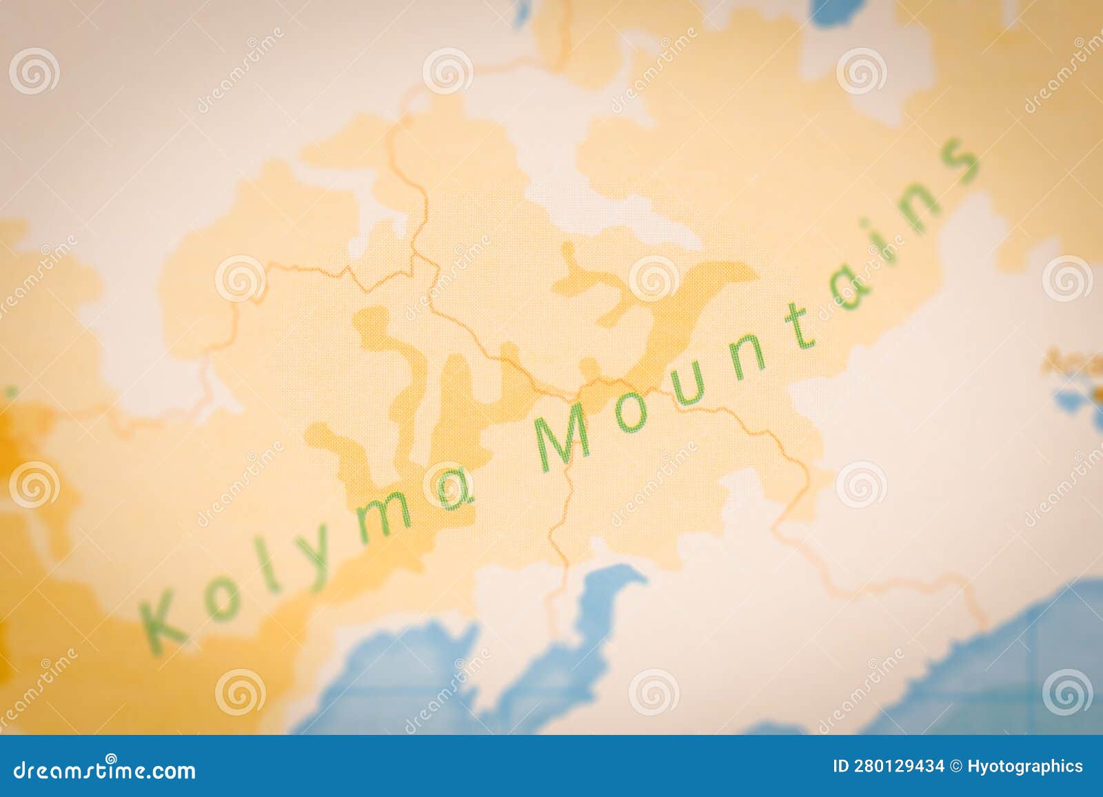 Kolyma Mountains Map