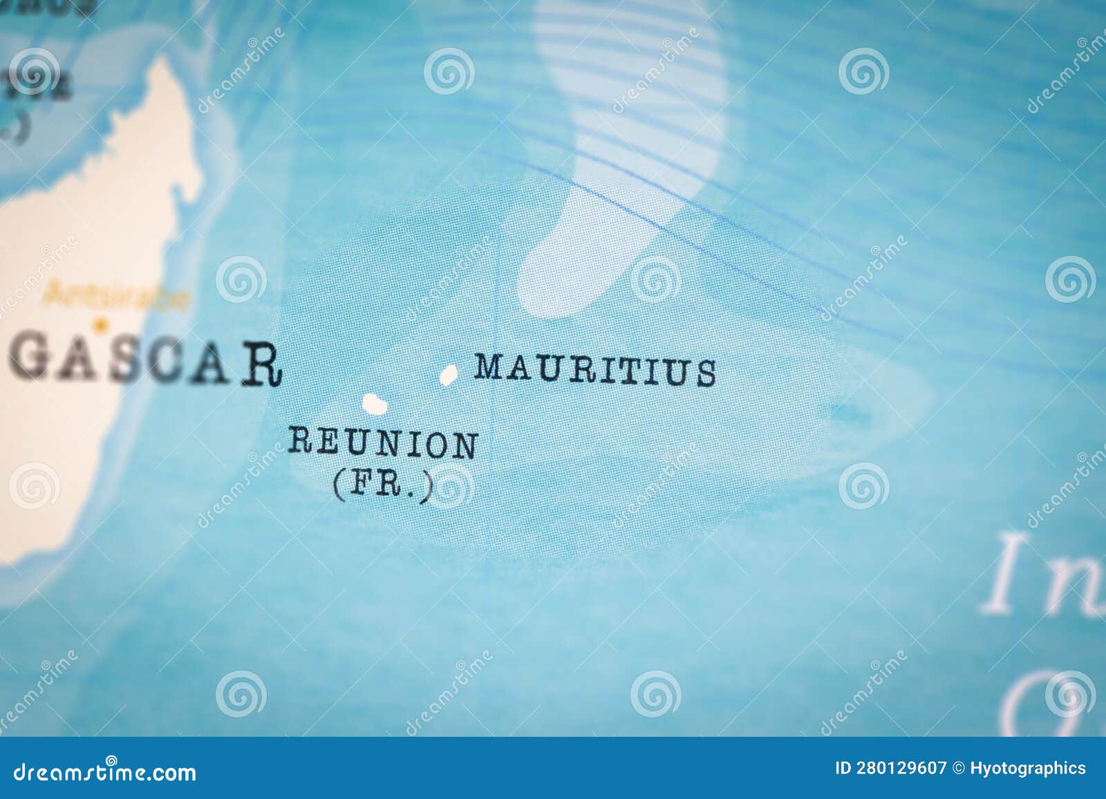 The Realistic Map of Mauritius. Stock Image - Image of business ...