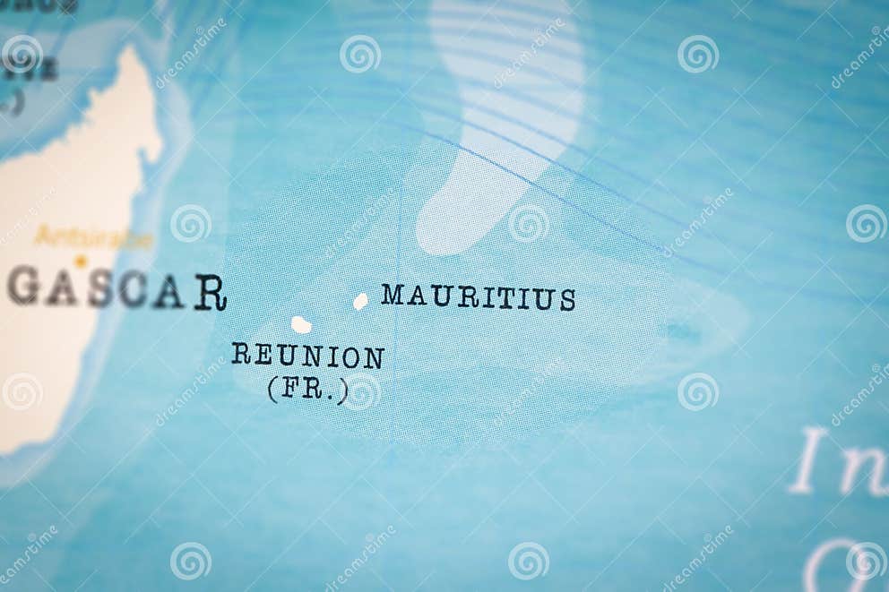 The Realistic Map of Mauritius. Stock Image - Image of business ...