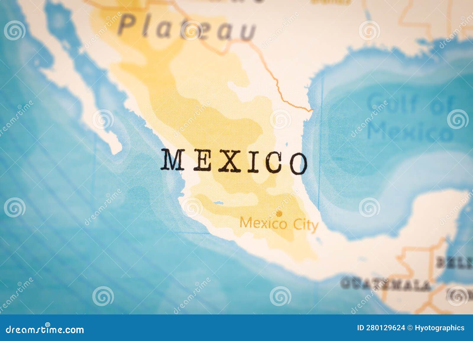The Realistic Map of Mexico. Stock Photo - Image of culture, crime ...