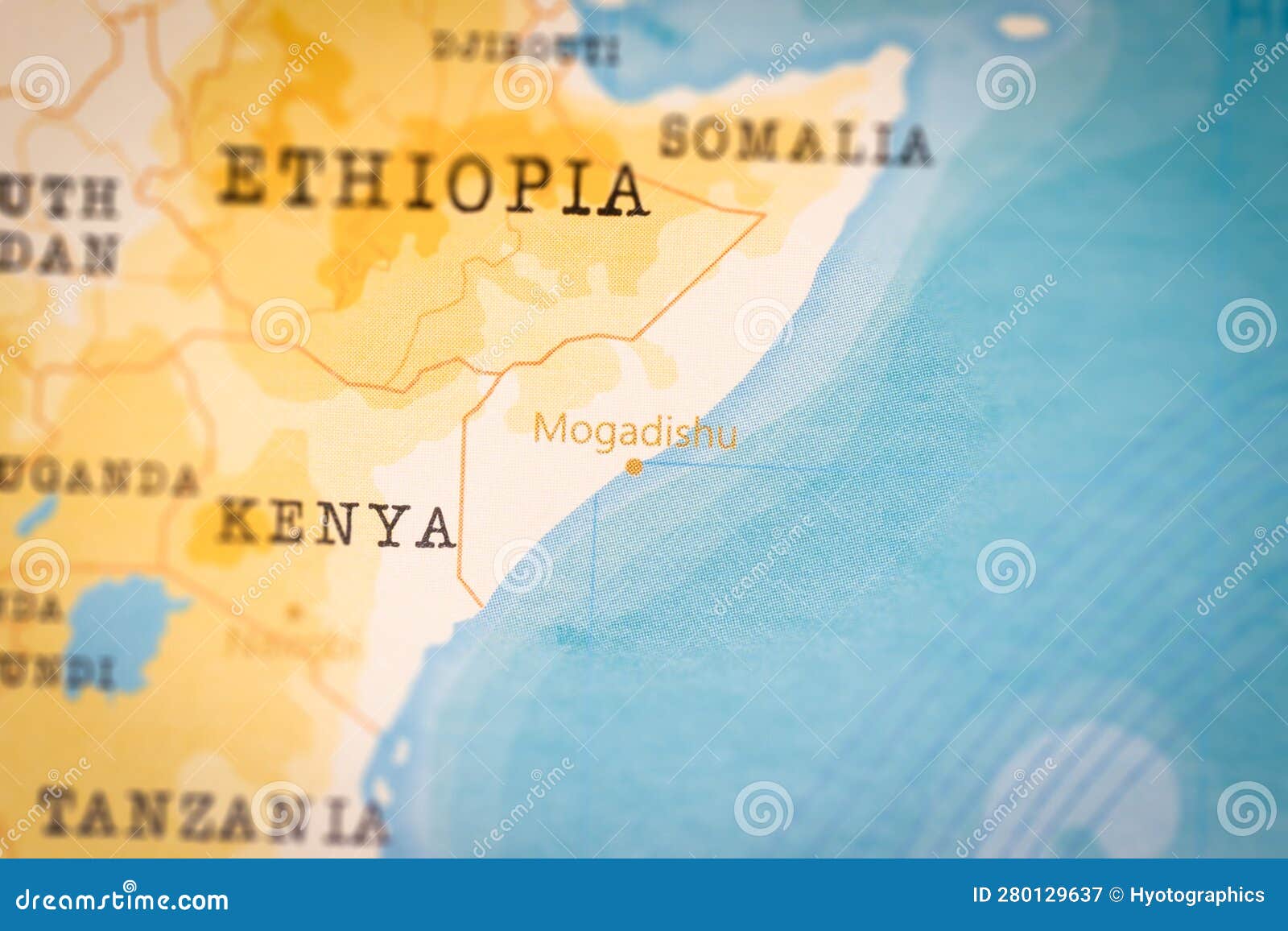 Mogadishu Map Africa