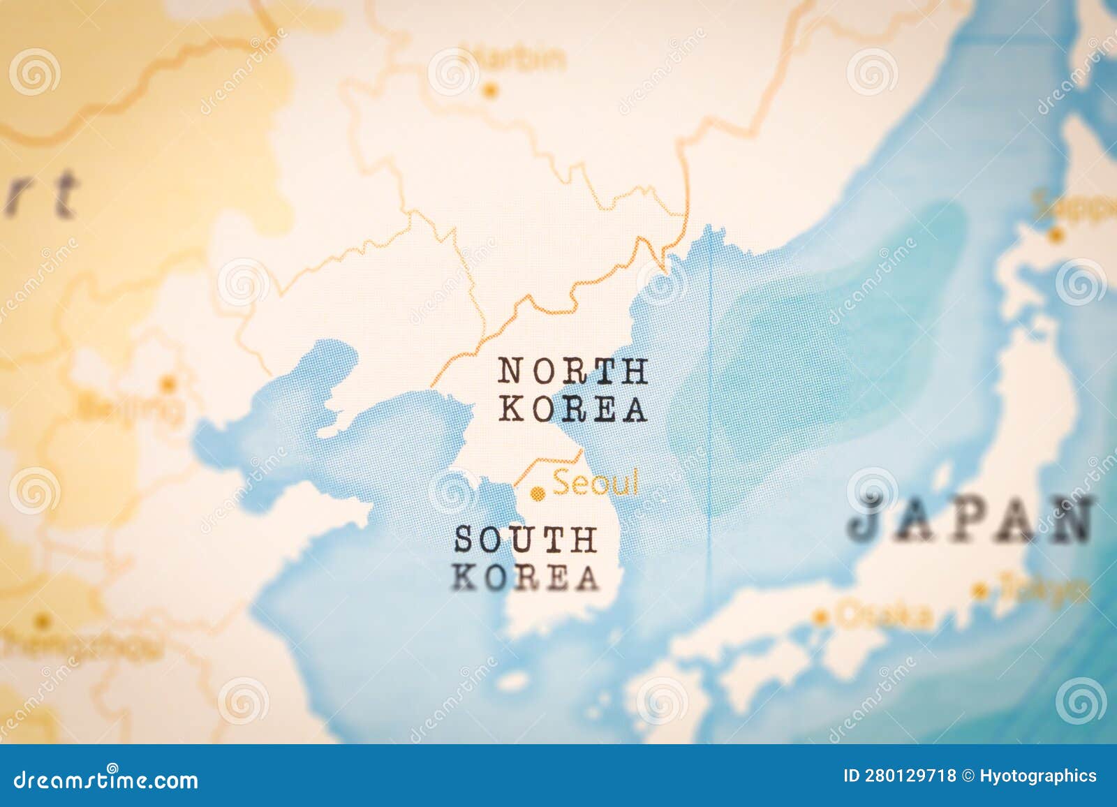 physical map of north korea