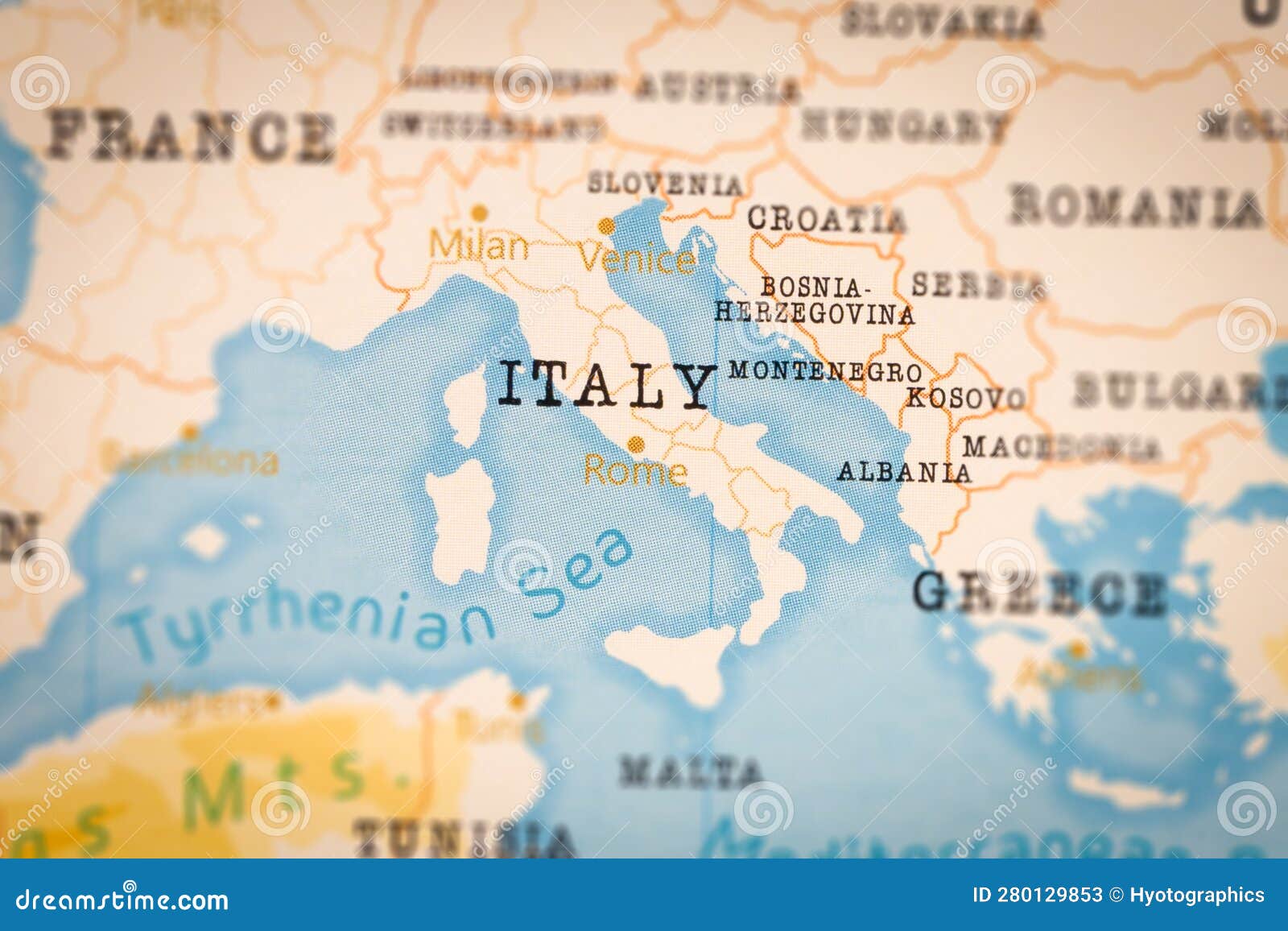 The Realistic Map of Rome. stock illustration. Illustration of history ...