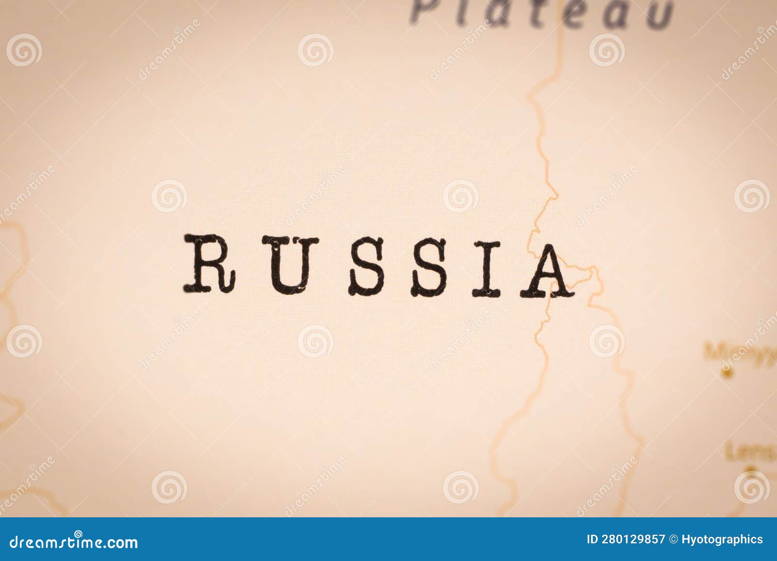 The Realistic Map of Russia. Stock Illustration - Illustration of globe ...