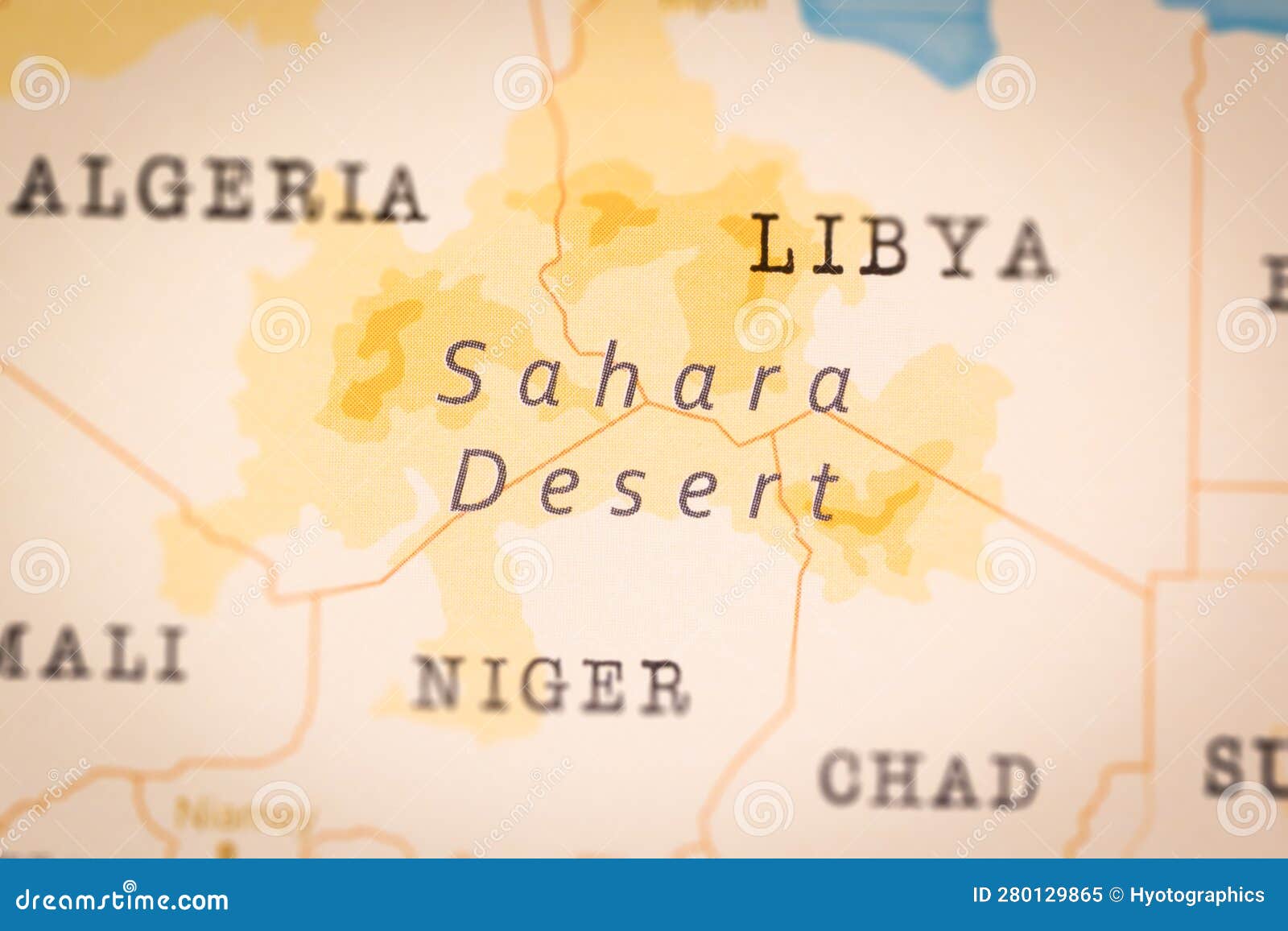 sahara desert on world map