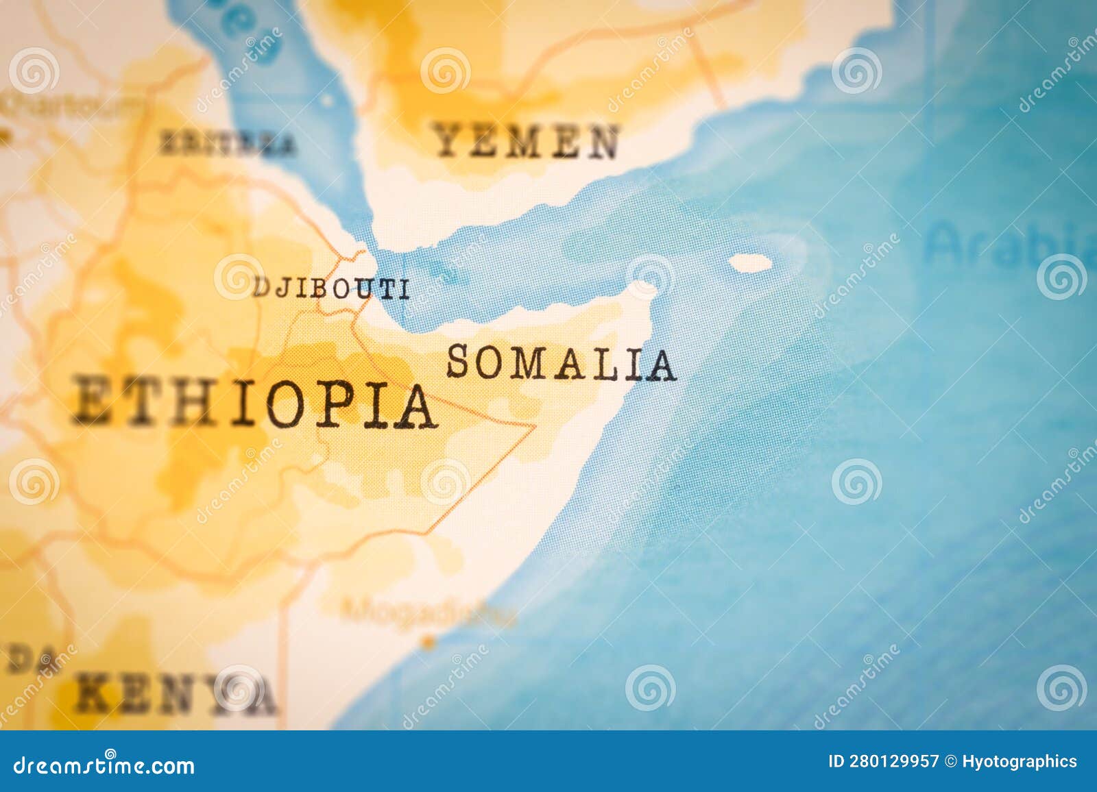 The Realistic Map of Somalia. Stock Image - Image of accident, society ...