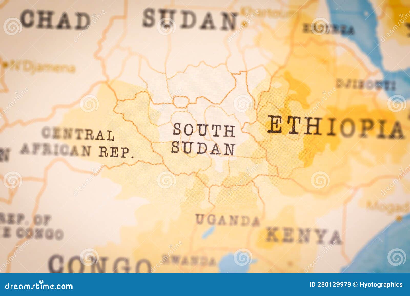 south sudan world map