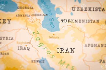 The Realistic Map of Tehran. Stock Photo - Image of international ...