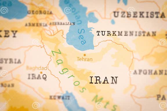The Realistic Map of Tehran. Stock Photo - Image of international ...