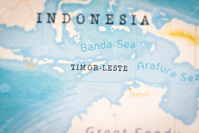 The Realistic Map of Timor-Leste. Stock Illustration - Illustration of ...