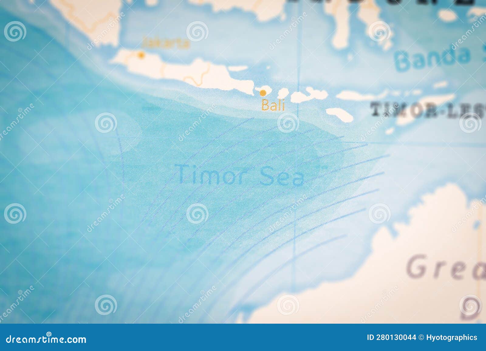 timor sea image map