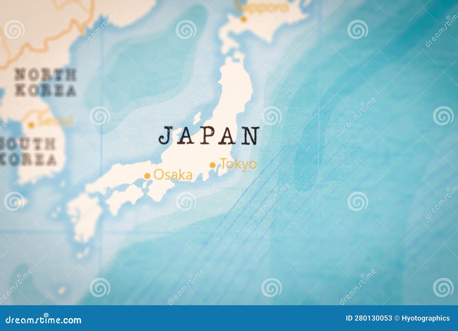 The Realistic Map of Tokyo. Stock Illustration - Illustration of global ...