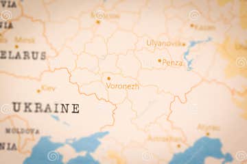 The Realistic Map of Voronezh. Stock Illustration - Illustration of society, country: 280130124