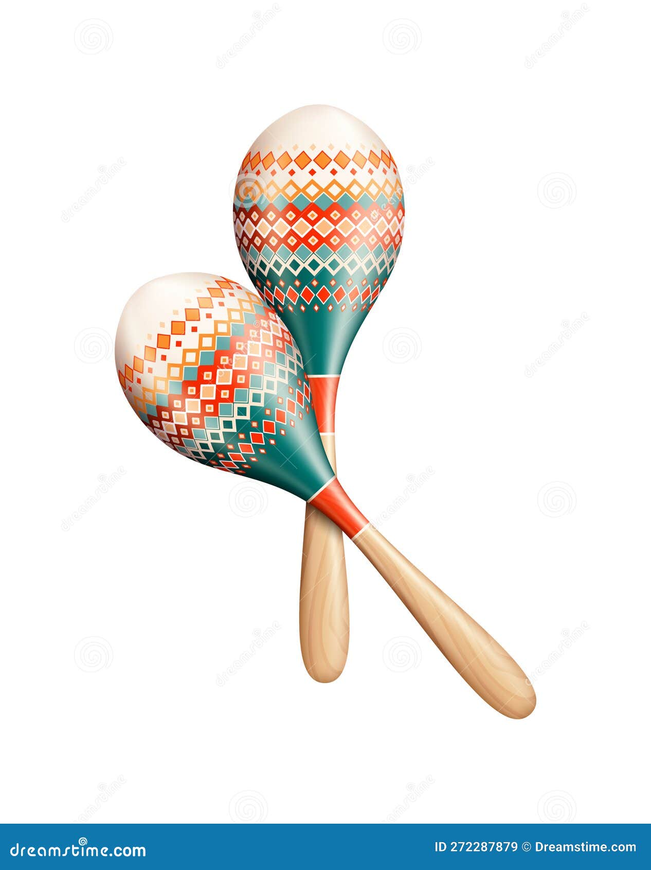 Realistic Maracas Illustration Stock Vector - Illustration of pair ...
