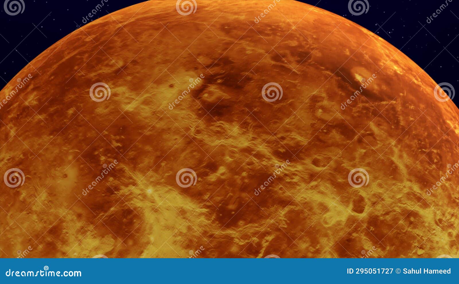 Realistic Venus Planet Animation with Seamless Loop Stock Video - Video ...