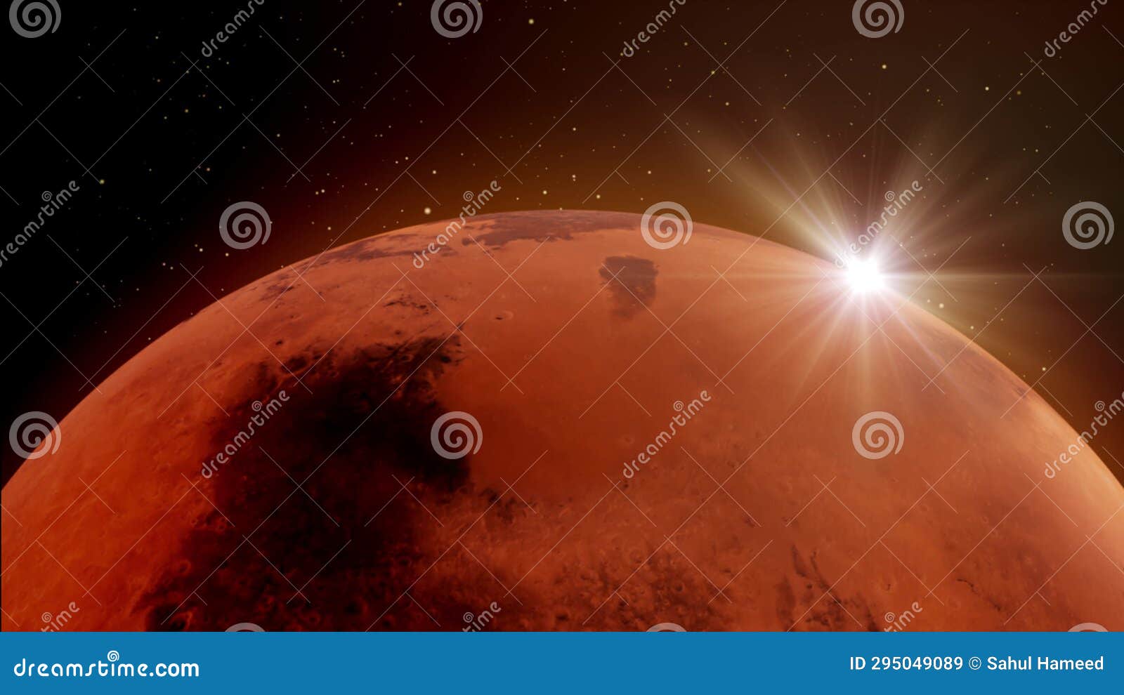 Realistic Mars Planet Animation with Seamless Loop Stock Video - Video ...