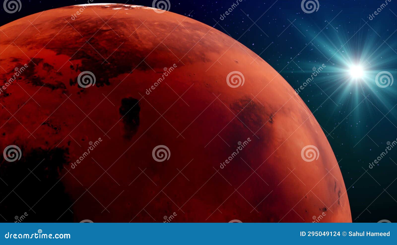 Realistic Mars Planet Animation with Seamless Loop Stock Footage ...