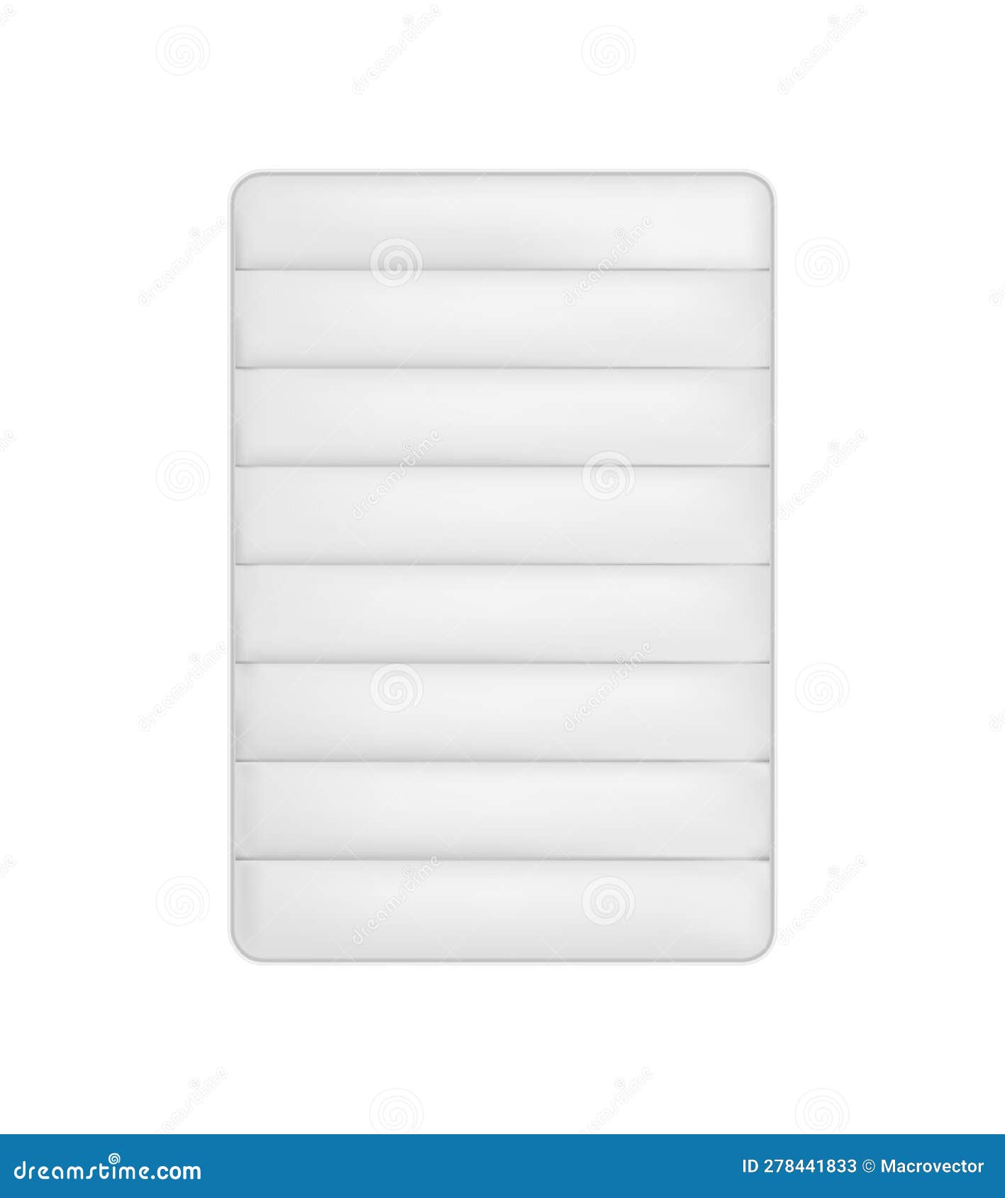 Realistic Mattress Top Composition Stock Vector - Illustration of ...