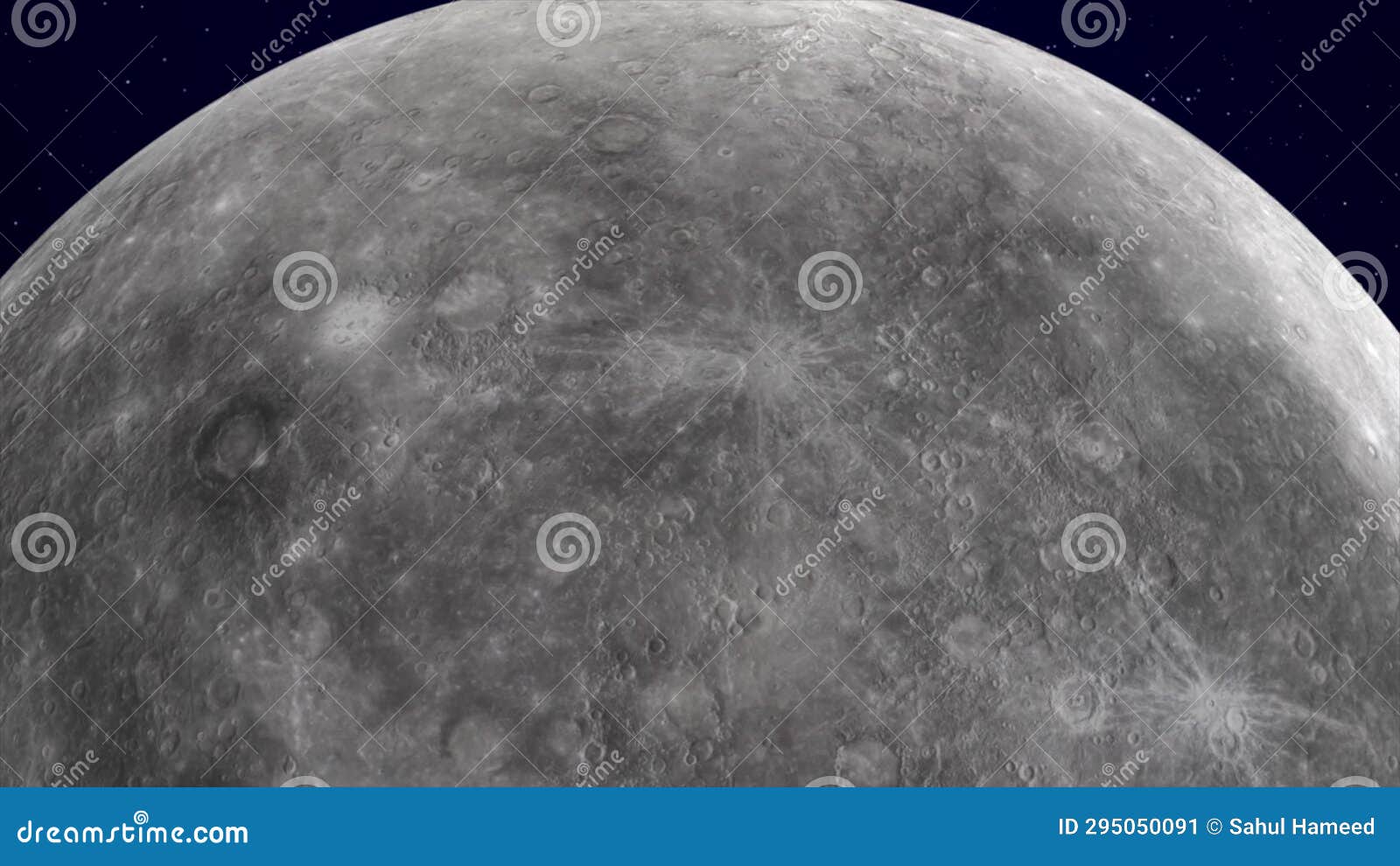 Realistic Mercury Planet Animation with Seamless Loop Stock Video ...