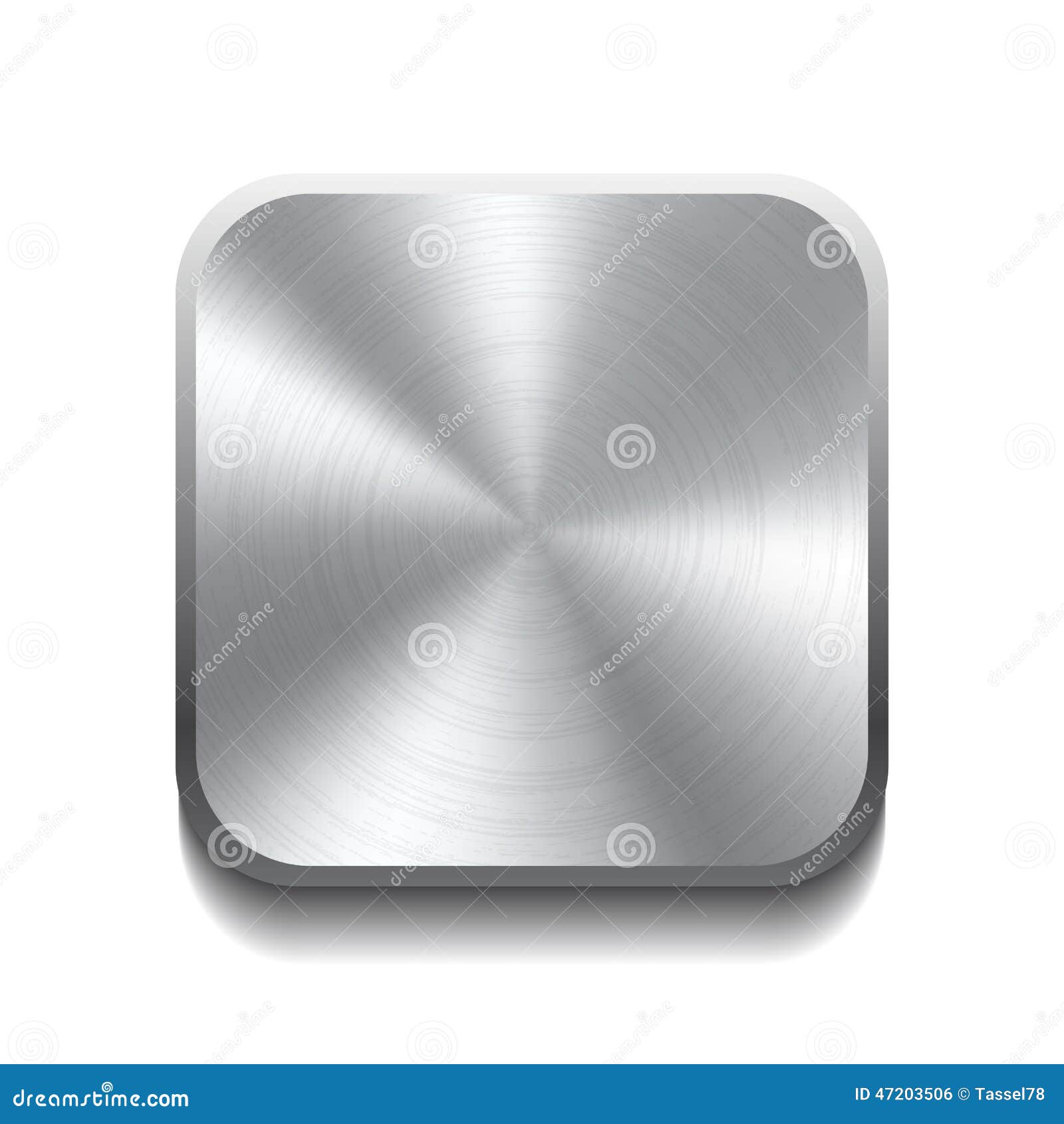 Realistic metal button stock vector. Illustration of design - 47203506