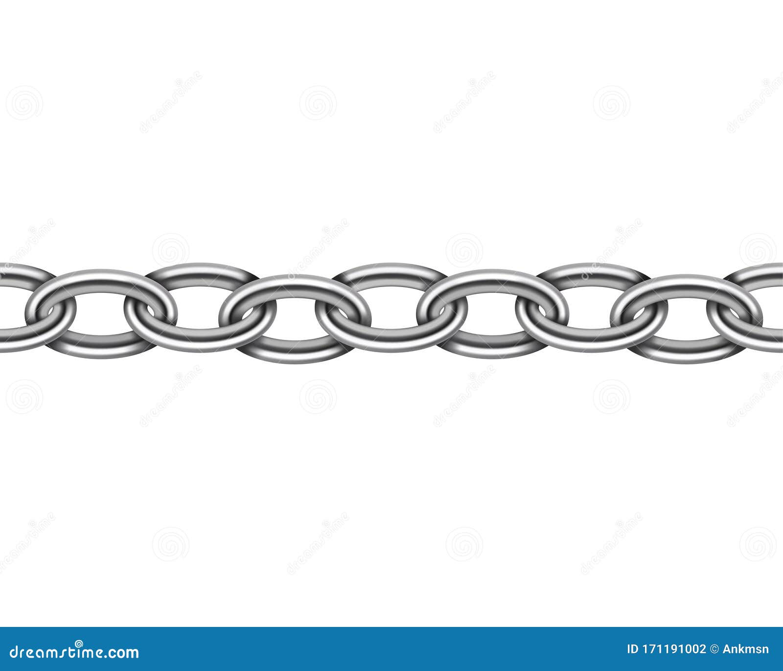 Realistic Metal Chain Seamless Texture. Silver Color Chains Link ...
