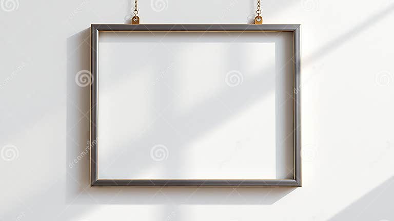 Realistic Metal Frame Mockup for Interior Design Projects Blank ...