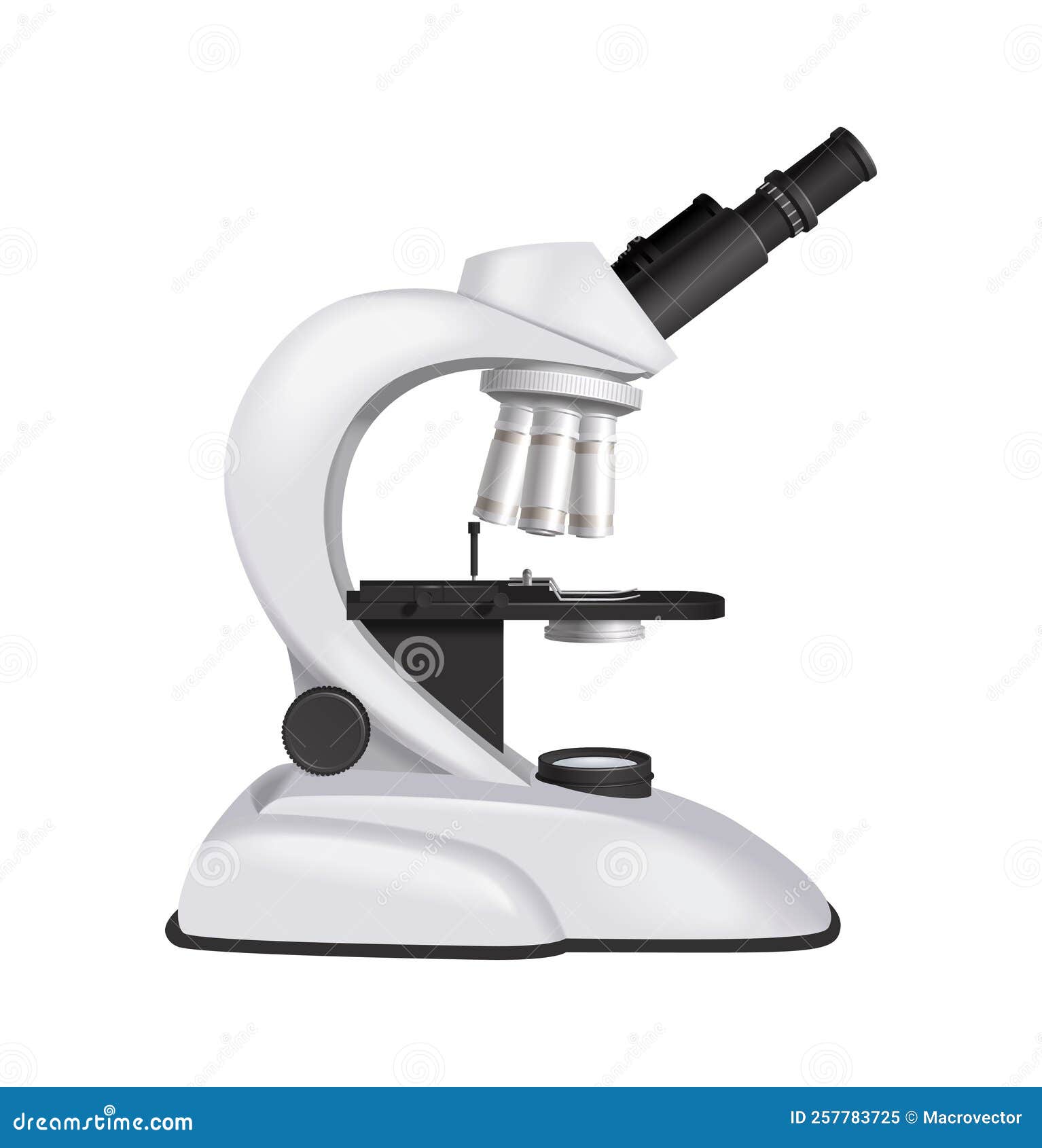 Realistic Microscope Illustration Stock Vector - Illustration of ...