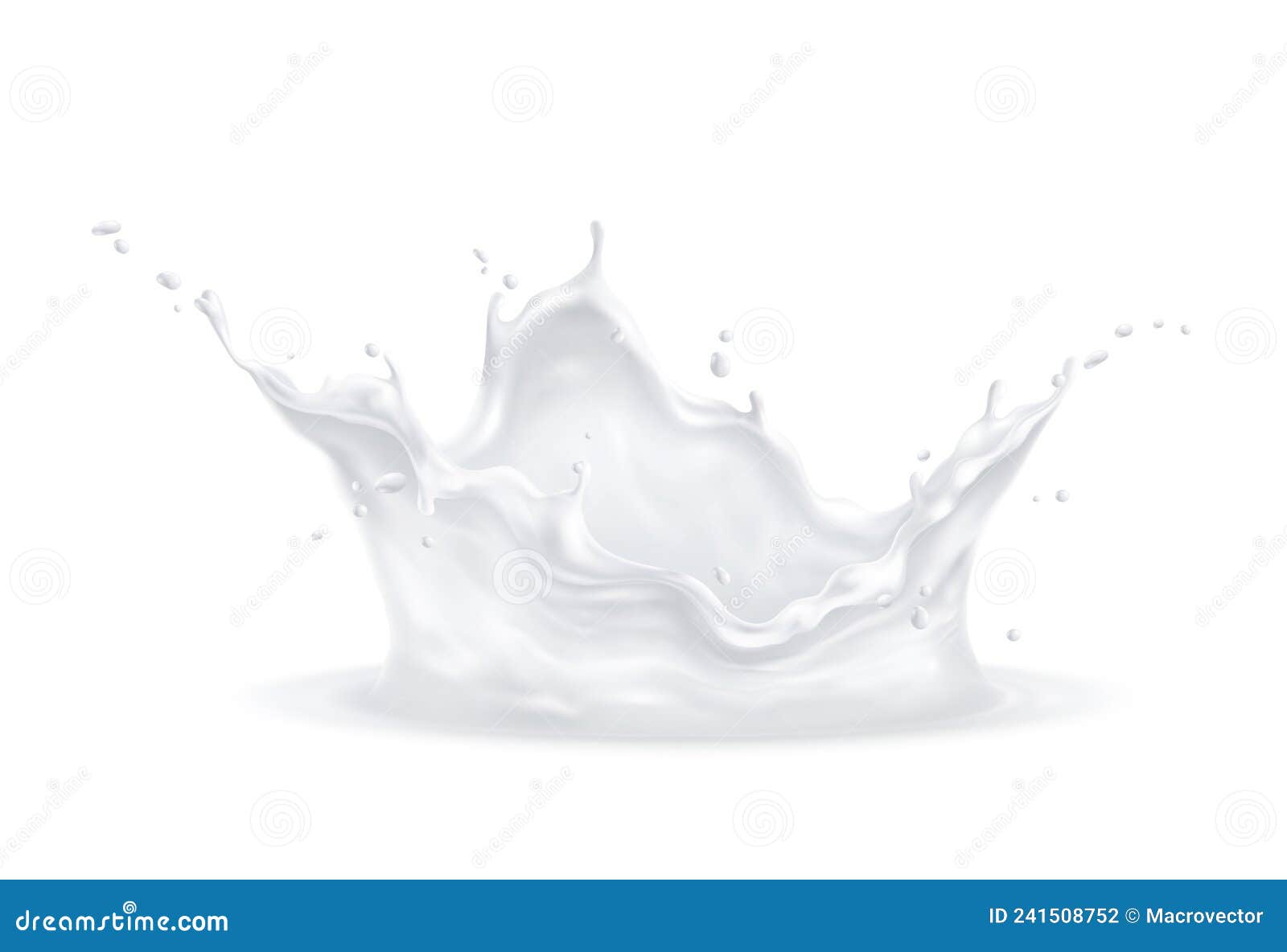 Realistic Milk Splatter Composition Stock Vector - Illustration of wave ...
